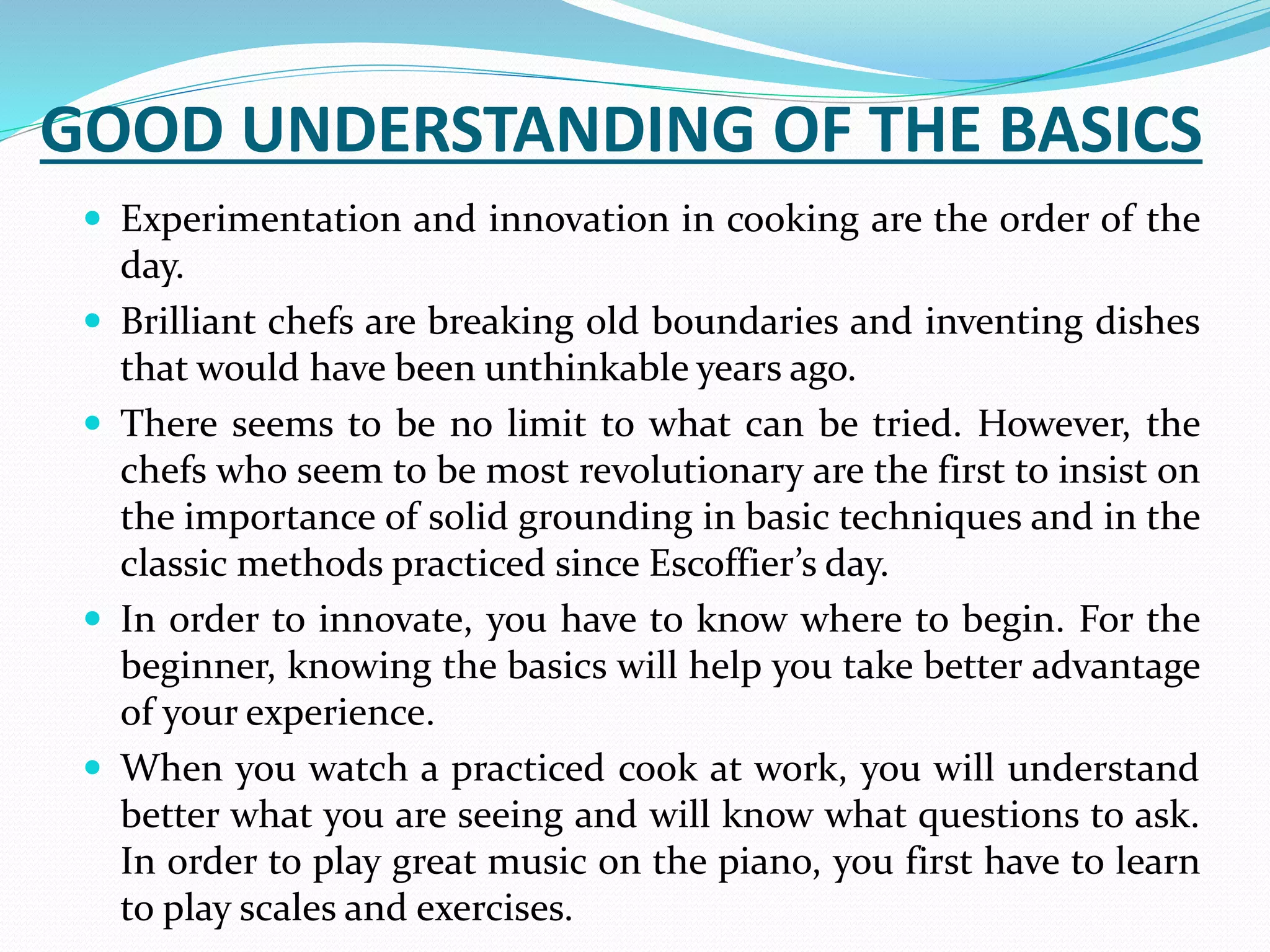 Introduction to cookery | PPTX