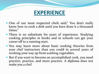 Introduction to cookery | PPTX