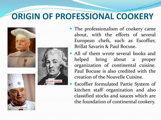 Introduction to cookery | PPTX | Career Advice | Careers