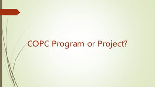 Introduction to COPC for family and community medicine resedents | PPTX
