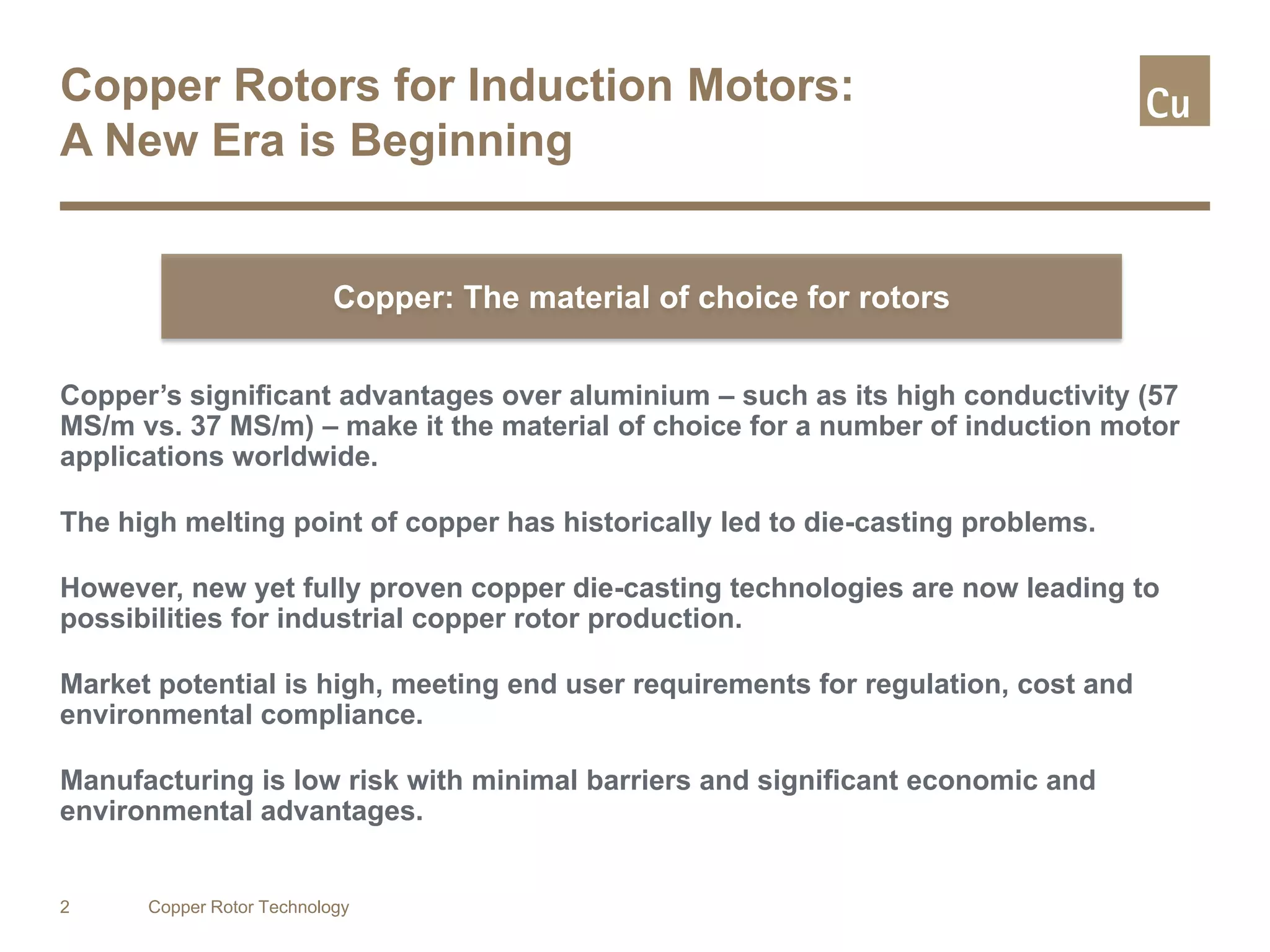 Introduction to copper rotor induction motors | PPT