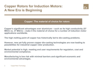 Introduction to copper rotor induction motors | PPT
