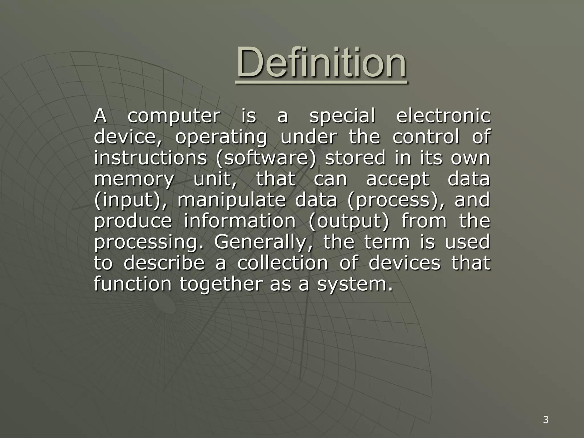 Introduction to coputer.ppt | Operating Systems | Computer Software and ...