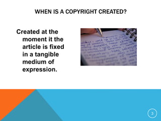Introduction to copyright for theses and dissertations | PPT