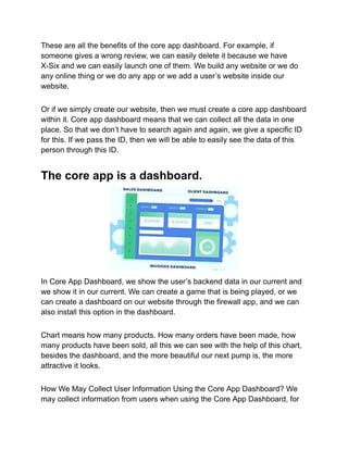 Introduction To Core App Dashboard.pdf | Internet | Computing