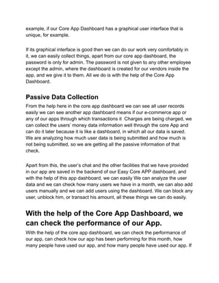 Introduction To Core App Dashboard.pdf | Internet | Computing