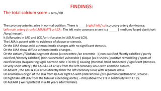 Introduction to coronary CTA reporting | PPT