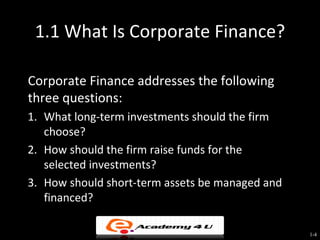 Introduction to corporate finance | PPT