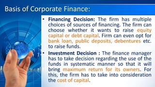 Introduction to corporate finance | PPTX