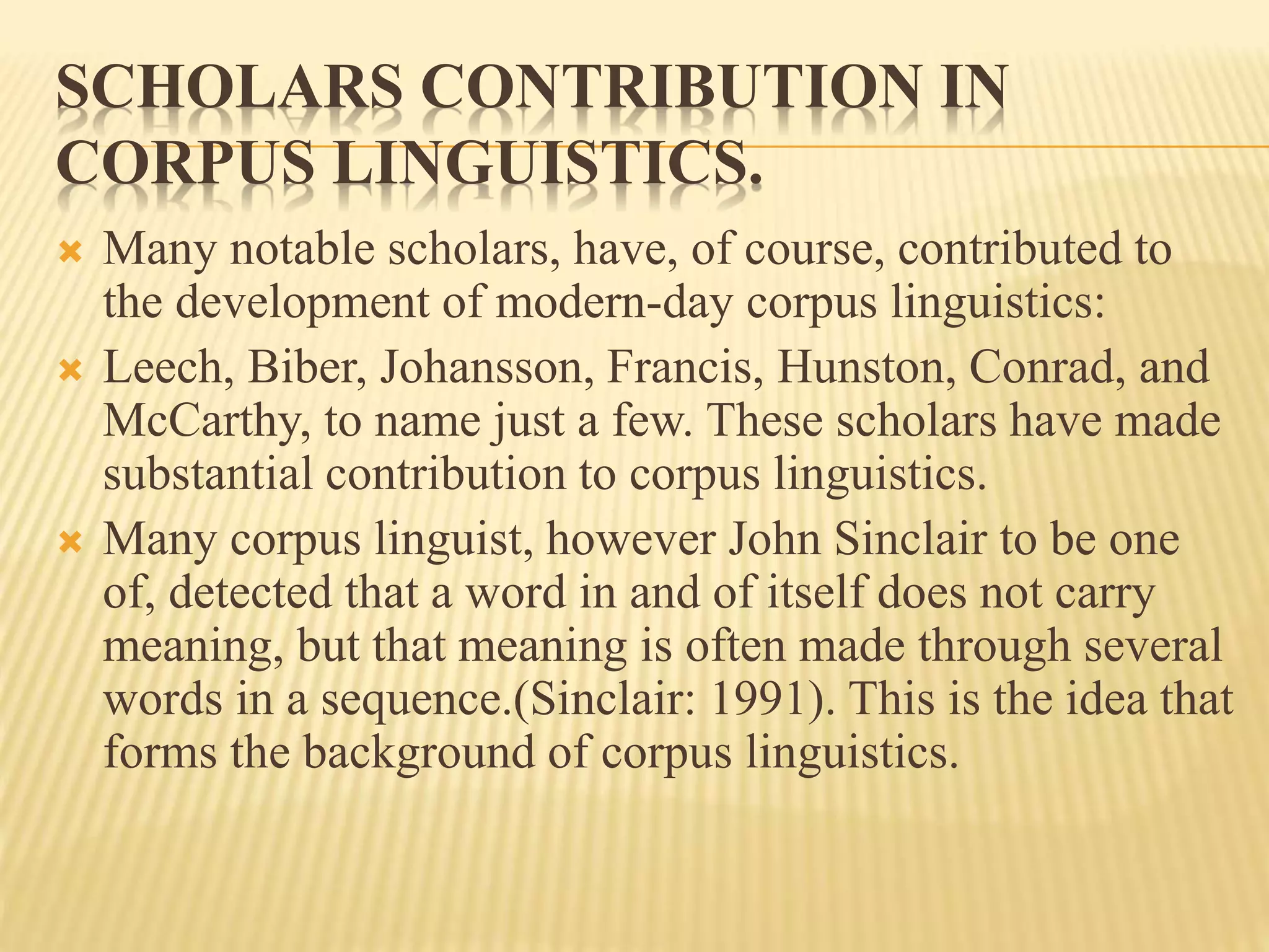 Introduction to corpus linguistics 1 | PPTX