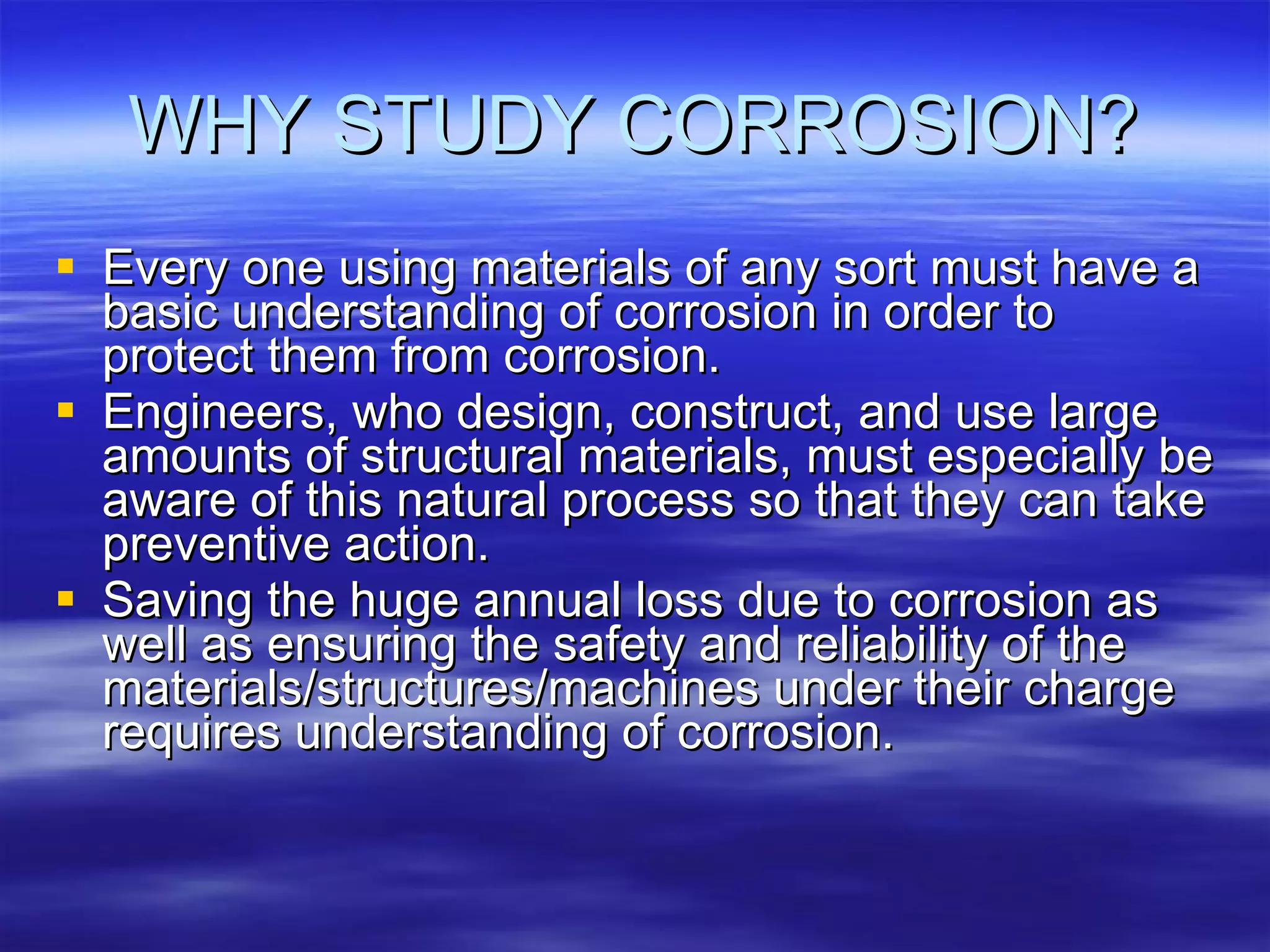 Introduction to corrosion | PPT