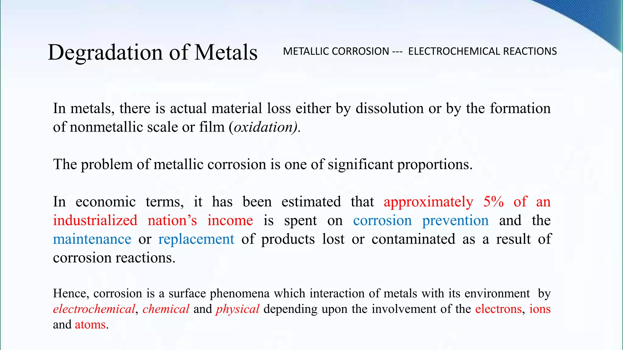 Introduction to corrosion | PDF