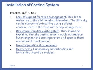 Introduction to cosrt accounting.ppt short notes | PPT