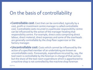 Introduction to cosrt accounting.ppt short notes | PPT