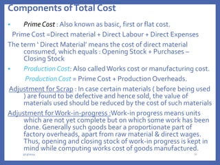 Introduction to cosrt accounting.ppt short notes | PPT