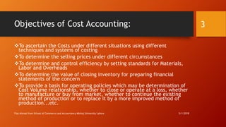 Introduction to cost accounting | PPTX