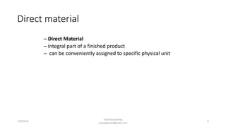 Basics of Cost Accounting | PPT