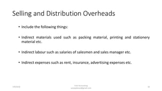 Basics of Cost Accounting | PPT