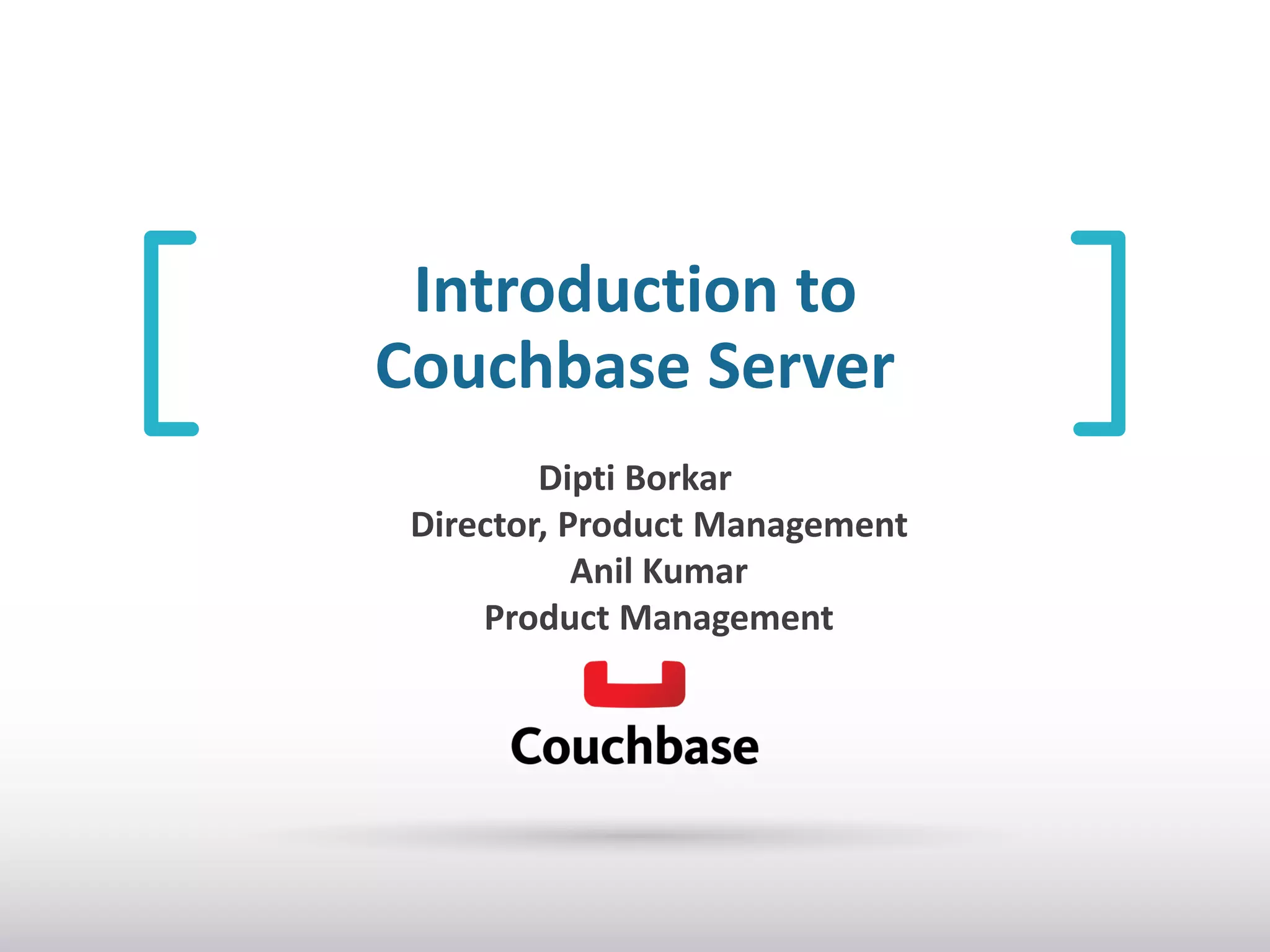 Introduction to couchbase | PPTX