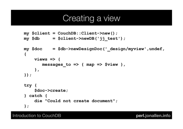 Introduction to couchdb | PPT