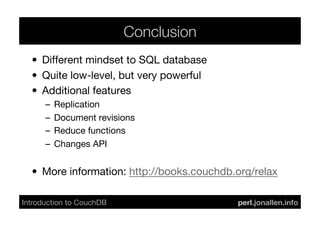 Introduction to couchdb | PPT