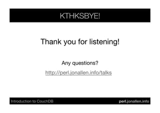Introduction to couchdb | PPT