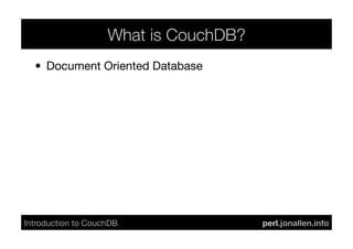 Introduction to couchdb | PPT