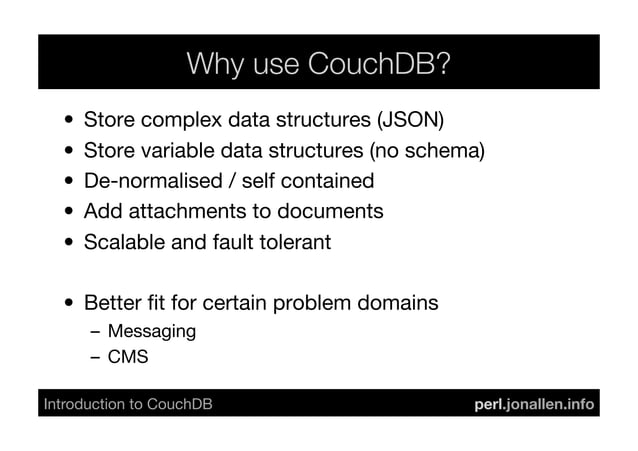 Introduction to couchdb | PPT