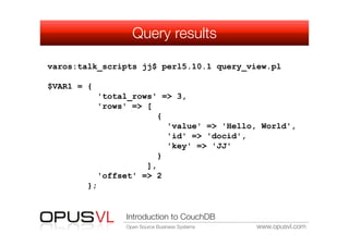Introduction to CouchDB | PDF