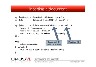Introduction to CouchDB | PDF | Databases | Computer Software and Applications