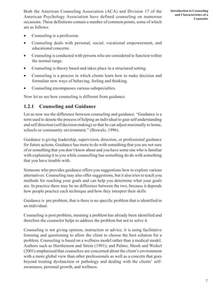 Introduction to counseling and effective counselor | PDF | Mental ...