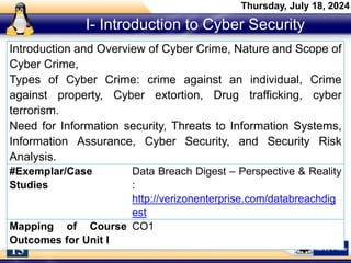 Introduction to Course Computer Security | PPTX