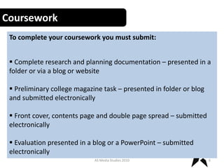 Introduction to coursework | PPT