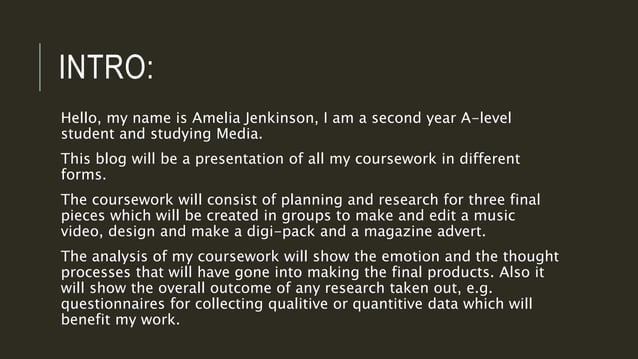 Introduction to coursework | PPT