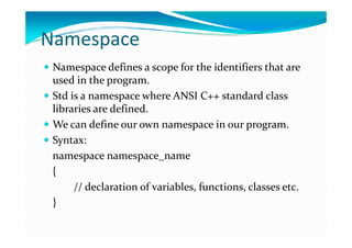 Introduction to C++ | PDF