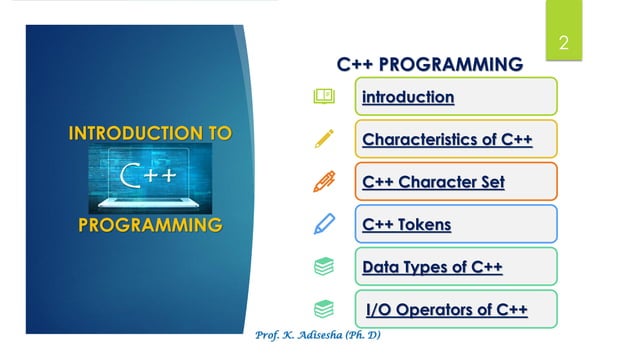 Introduction to c++ ppt 1 | PDF