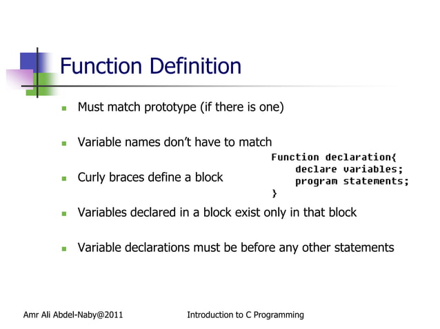 Introduction to C Programming | PPTX