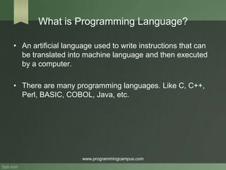 Introduction to c programming | PPT