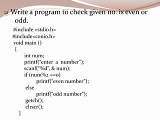 Introduction to c programming | PPTX