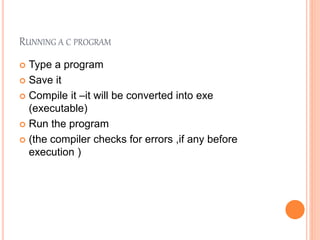 Introduction to c programming | PPT