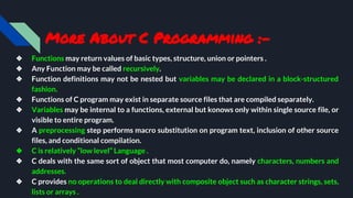 Introduction to c programming | PPT