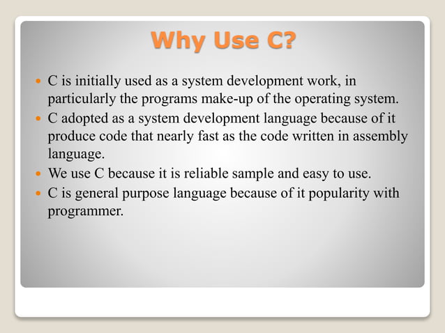 Introduction to c programming | PPT