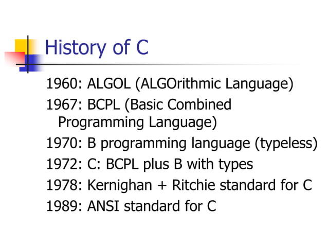 Introduction to c programming | PPT
