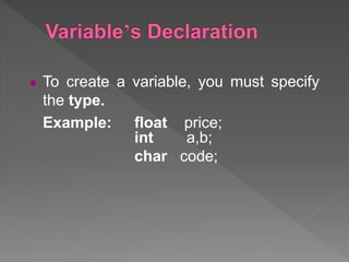 Introduction to c programming | PPTX | Programming Languages | Computing