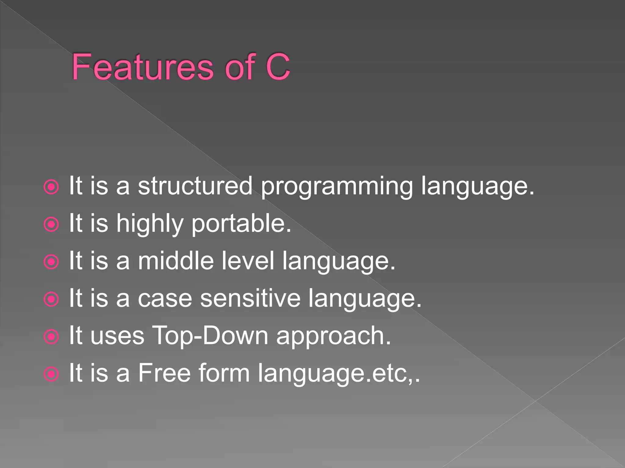 Introduction to c programming | PPTX