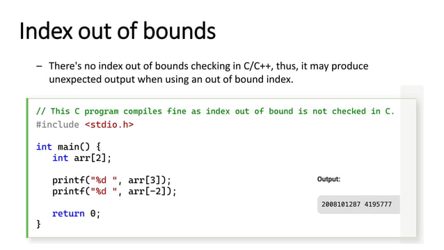 Introduction to C Programming -Lecture 3 | PPT