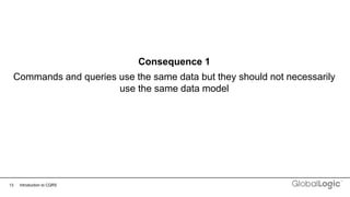 Introduction to CQRS (Command Query Responsibility Segregation) | PPTX