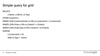 Introduction to CQRS (Command Query Responsibility Segregation) | PPTX