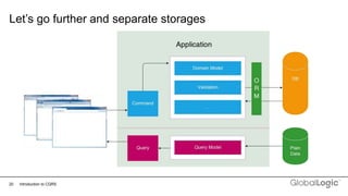 Introduction to CQRS (Command Query Responsibility Segregation) | PPTX