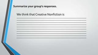 INTRODUCTION TO CREATIVE NON FICTION.pptx